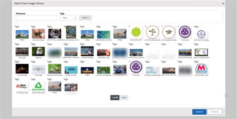 Fixed Existing Image Library Popup Does Not Show All Images · Issue