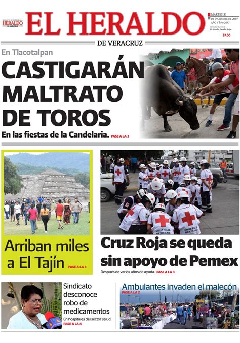 El Heraldo De Veracruz De Diciembre De By Poza Acme Issuu