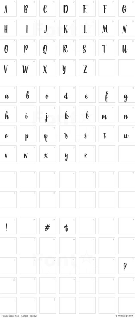 Penny Script Font Fontmagic