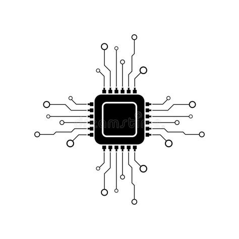 Processor Logo Icon Stock Vector Illustration Of Digital 277308924