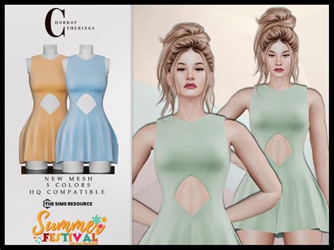 The Sims Resource Summer Festival Dress D