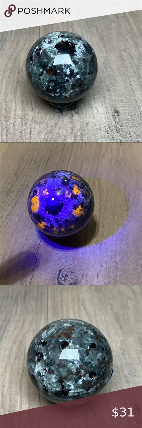 Yooperlite Crystal Stone Ball Sphere Orb Firestone Stones And