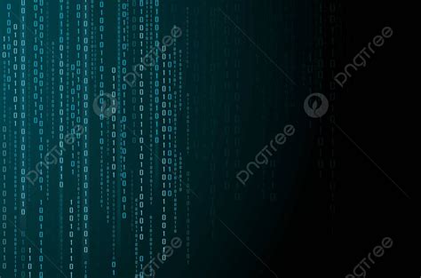 Vector Illustration Of Binary Data And Streaming Code Creating An