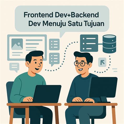 frontend backend teamwork kolaborasi communication kerjabareng