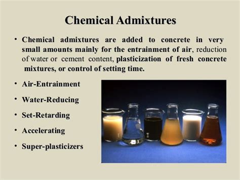 Admixtures