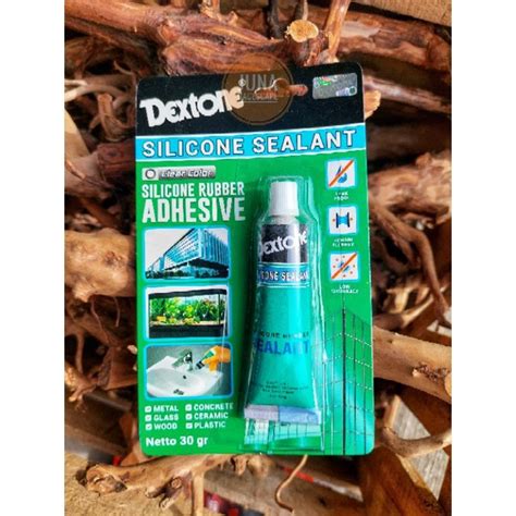 Jual Lem Kaca Silicone Sealant Dexton 30 Gram Berkuakitas Lem Serbaguna Shopee Indonesia