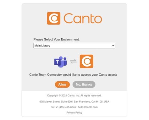 Integration For Your Dam System Microsoft Teams Canto