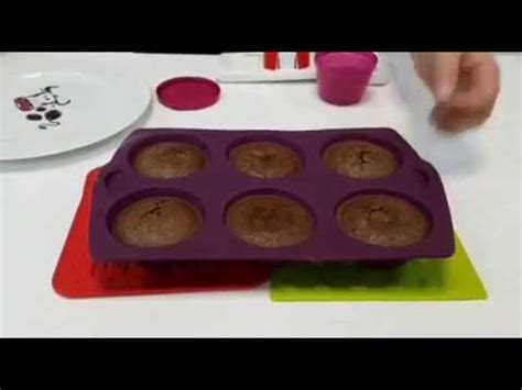 Шоколадный фондан Силиконовая форма капкейки Tupperware - YouTube