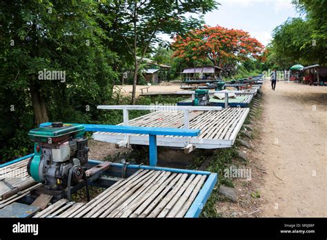 Norry The Bamboo Train Platforms At The Norry Railway Station
