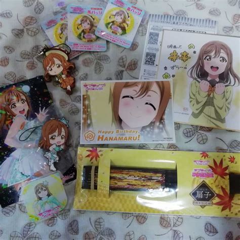 1円 ラブライブ サンシャイン 国木田花丸 花丸 セット まとめ 劇場版 特典 色紙 扇子 アクリル 缶バッチ Aqours Azalea