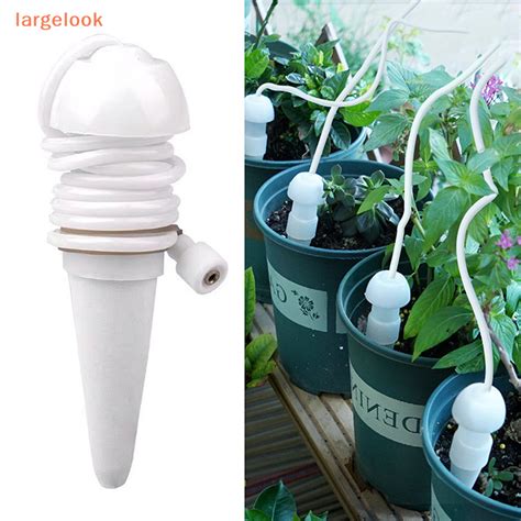[largelook ] 4x Ceramic Self Watering Spikes พืชอัตโนมัติหยดระบบรดน ้