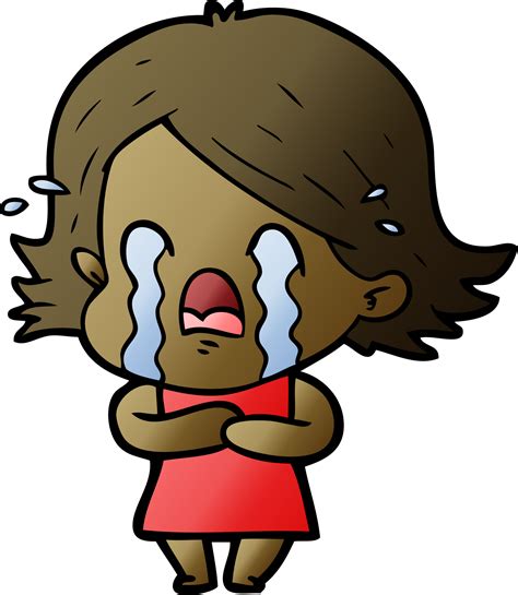Cartoon Woman Crying Drawing 47185060 Png