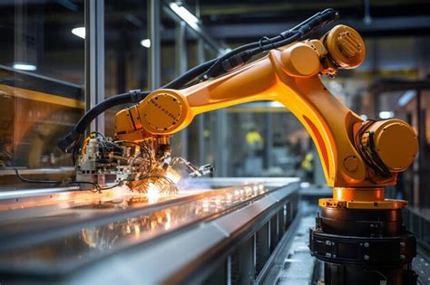 Ia Generativa Con Brazo Robótico Conectado A Iot Foto Premium