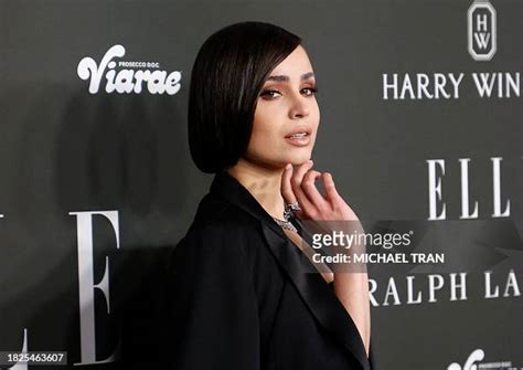 Us Actress Sofia Carson Arrives For Elles 2023 Women In Hollywood