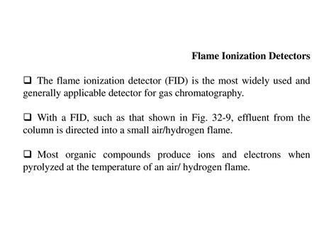 32a 4 Chromatographic Detectors Ppt Download
