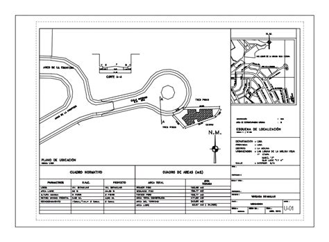 Certificate Of Parameters Of San Isidro Lima Urbanisticos DWG Block For