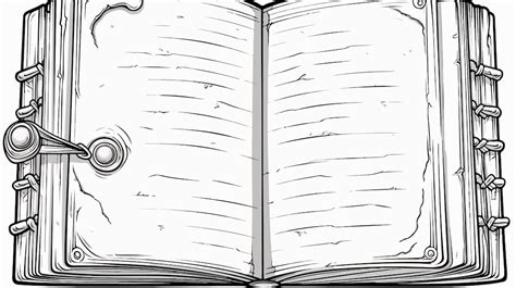 Cartoon Rule Book Line Drawing Vector Illustration Premium Ai Generated Vector