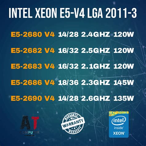 Cpu Intel Xeon E5 2680v4 E5 2682 V4 E5 2683v4 E5 2690v4 E5 2686v4 Lga