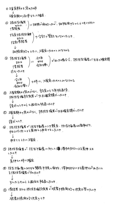 根抵当権の元本確定事由と前後にできること・できないこと 試験に受かるかもしれない法律の話