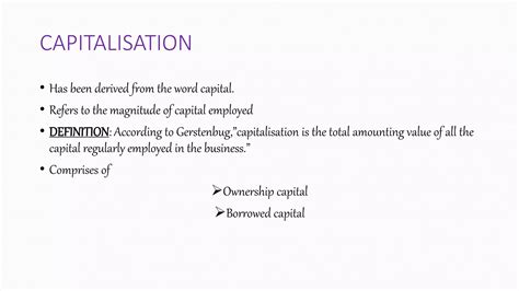 Capitalization And Capital Structure Ppt