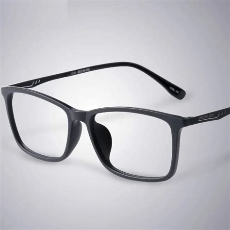 Vazrobe Tr90 Glasses Frame Men Wide Face Eyeglasses For Man Black