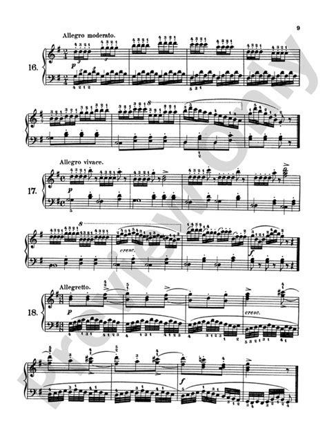 Czerny Eight Measure Exercises Piano Book Karl Czerny