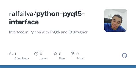 Github Ralfsilvapython Pyqt5 Interface Interface In Python With