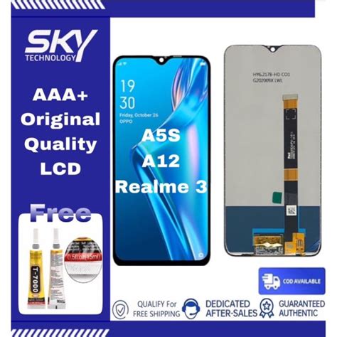 Cod Oppo Lcd A5s A12 Realme 3 Lcd Original Touch Screen Replacement Xy