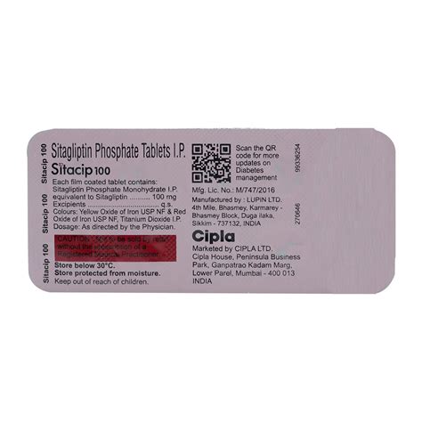 Sitacip 100 Tablet 10s Price Uses Side Effects Composition Apollo
