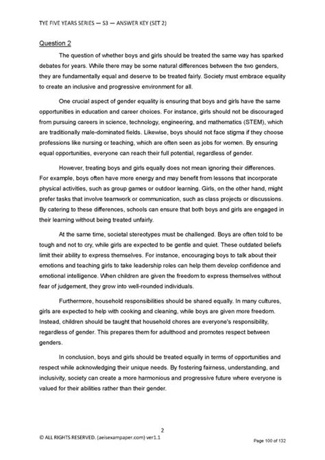 Aeis Exam Paper English Sec3 5 Years Series Aeis Exam Paper