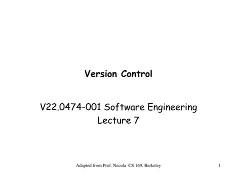 PPT Version Control PowerPoint Presentation Free Download ID 9429123