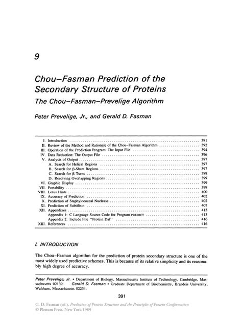 Chou Fasman Help Paper Pdf Protein Structure Proteins
