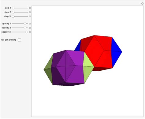 Dissecting Two Bilinski Dodecahedra Into A Cube Wolfram Demonstrations Project