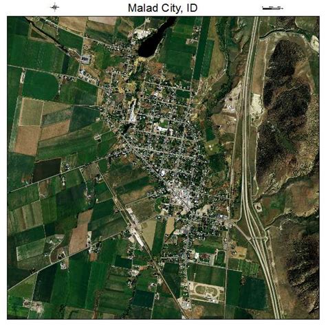 Aerial Photography Map Of Malad City Id Idaho