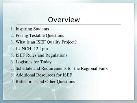 Ppt Supporting Isef Quality Science Fair Projects Powerpoint