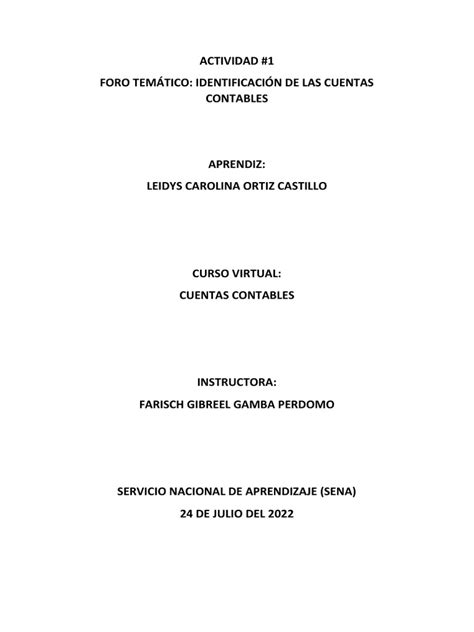 Leidys Pdf Contabilidad Business