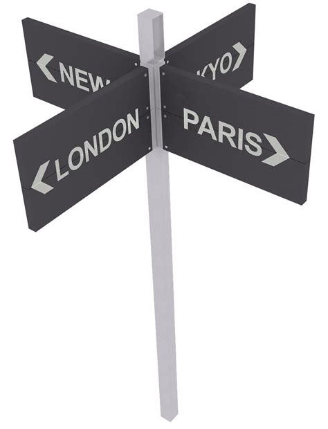 Download Sign Signage Crossroads Royalty Free Stock Illustration