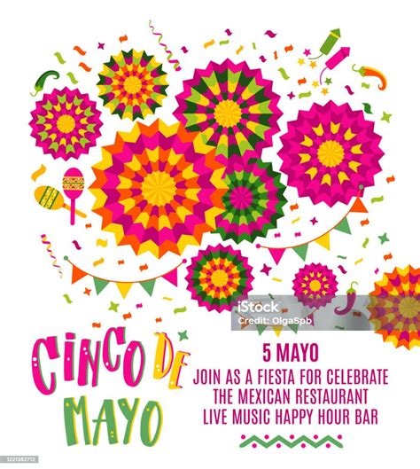 민족 장식품추상 배경 초대 카드입니다 멕시코 패턴요소 인사말 카드 초대장 또는 포스터용 템플릿입니다 벡터 파일은 흰색에 그림을 축하합니다 다중 색상에 대한 스톡 벡터 아트