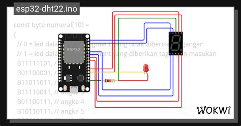 Seven Segment Arya Zidan TL 2B Wokwi ESP32 STM32 Arduino Simulator