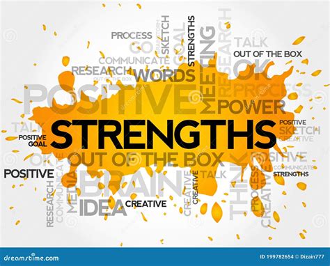 Strengths Word Cloud Stock Illustration Illustration Of Positive