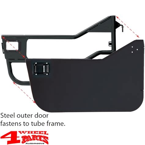Half Doors Element Tube Doors Enclosure Kit Bestop Jeep CJ Wrangler