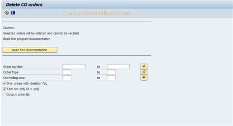 Oko5 Sap Tcode Delete Co Orders