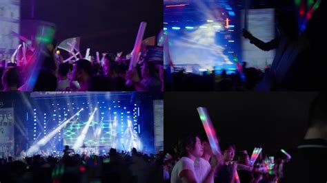降格音乐节蹦迪手势舞动青年摇滚王家卫风格视频素材下载
