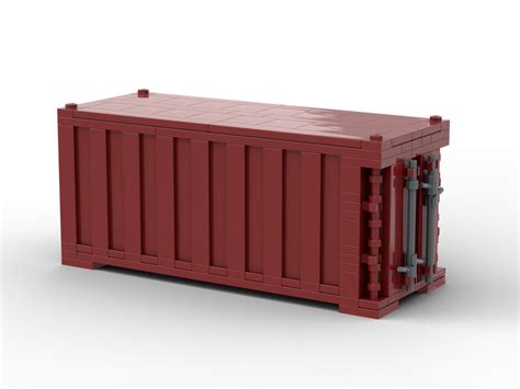 Lego Moc Minifig Scale Shipping Container By Artifice Rebrickable Build With Lego