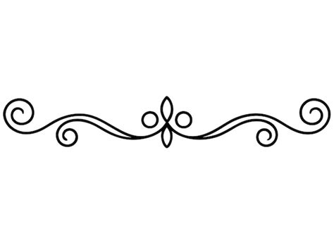 Decorative Line Art Vector Border Illustration On White Background