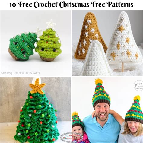 10 Free Crochet Christmas Tree Patterns As Holidays Decor Nickis