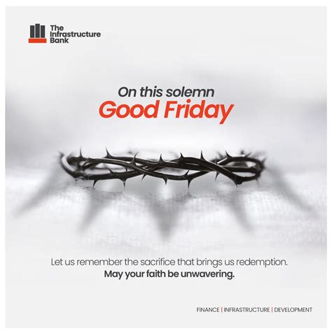 Goodfriday Reflection Unity The Infrastructure Bank Plc