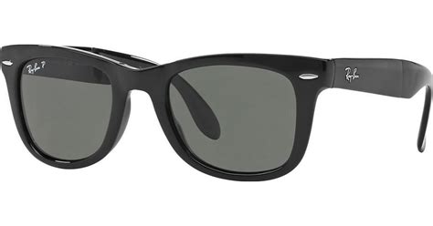 Ray Ban Wayfarer Folding Polarized Rb4105 60158 Compare Prices