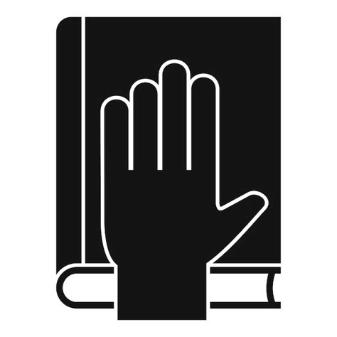 Icône De Serment De Divorce Illustration Simple De Licône De Vecteur