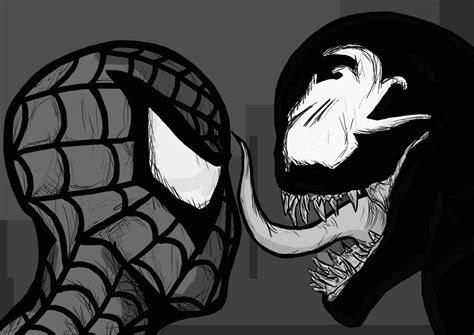 Spiderman Vs Venom Drawing At Explore Collection